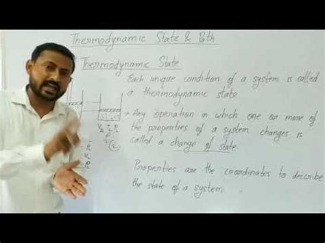 Thermodynamic State And Path Basic Concepts Of Thermodynamics YouTube