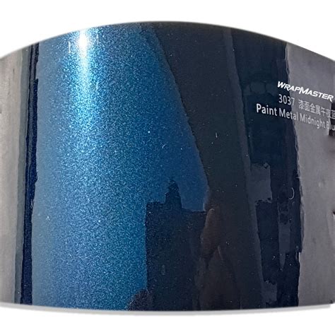 Metallic Dark Blue Car Paint