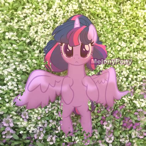 Twilight On The Grass By Melonypony On Deviantart