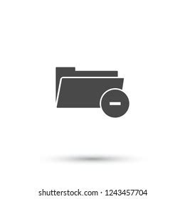Delete Folder Icon Eps 10 Vector Stock Vector Royalty Free 1576934914 Shutterstock