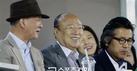 김승연 한화 회장 잠실 개막전 응원 방문