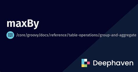Maxby Deephaven