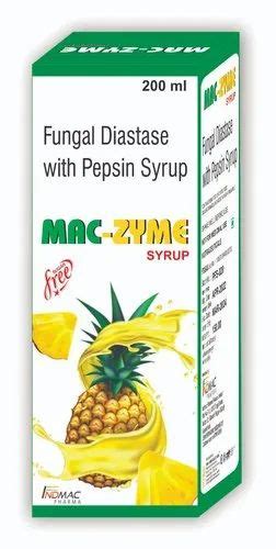 Mac Zyme Syp Fungal Diastase With Pepsin Syrup Prescription Box At