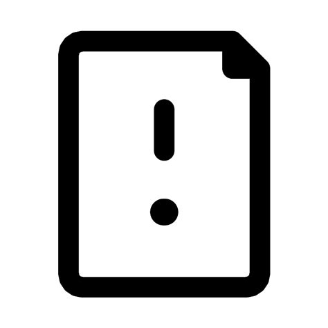 Document Alert Vector Svg Icon Svg Repo