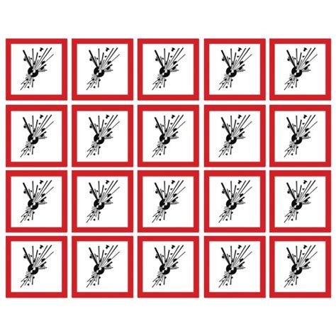 Ghs Explosives Label Ghs Label And Pictogram Poster Promotes Workplace