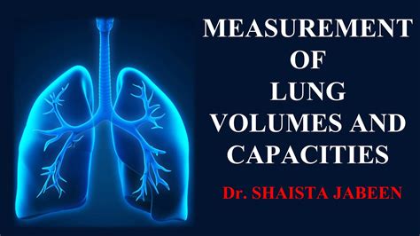 Lung Volumes I Pulmonary Function Tests I Spirometer I Plethysmography I Human Physiology