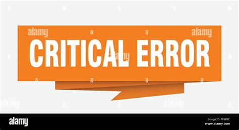 Critical Error Sign Critical Error Paper Origami Speech Bubble