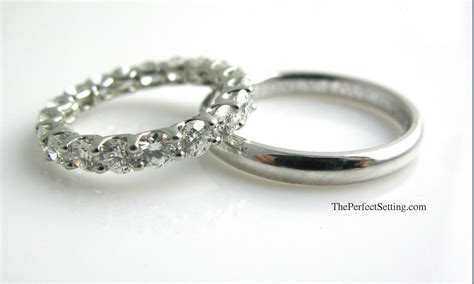 His And Hers Platinum And Diamond Wedding Bands The Perfect Setting Inc