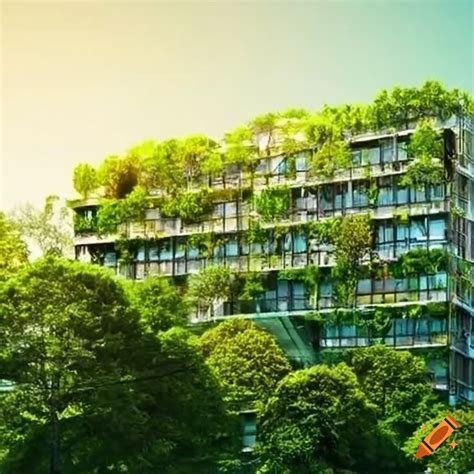Urban Building With Green Infrastructure