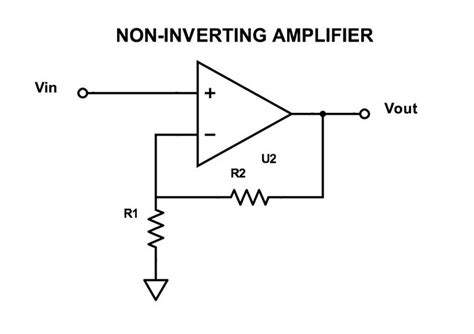 inverting and noninverting amplifier circuit diagram inverti