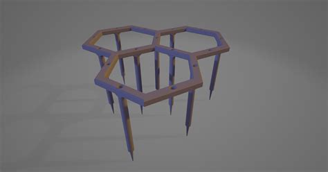 Hexagonal Stackable Plant Support Multiple Hexes By Matrix Download Free Stl Model