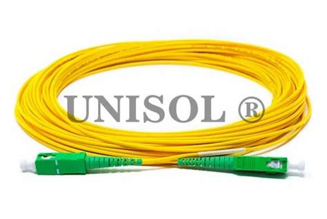 Single Mode Os1 9125 Scapc Scapc Simplex Patch Cable 10m Length Pvc Yellow At ₹ 245piece