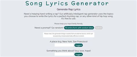 Best 5 Rap Lyrics Generators For Rap Music Fans