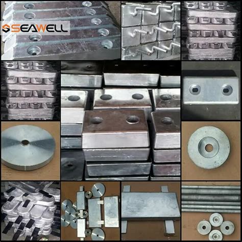 Aluminium Anode For Ship Hull Bolt Type Seawell Industrial Engineering