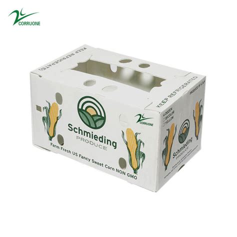 Uv Resistant Vegetable Corrugated Boxes Custom Sizes And Designs