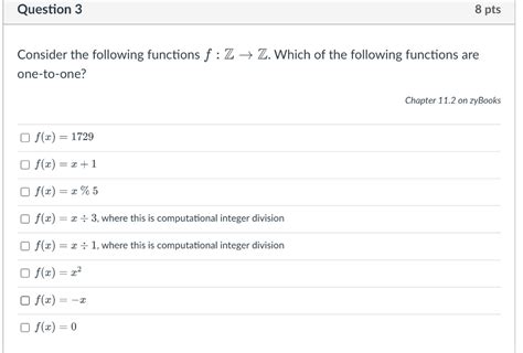 solved consider the following functions f z→z which of the