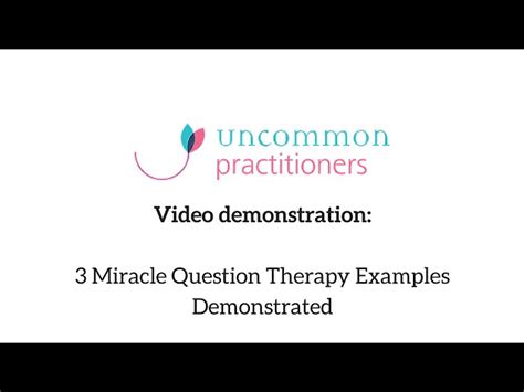 Examples Of Miracle Questions