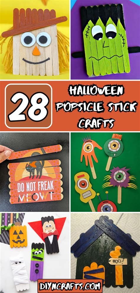 28 Halloween Popsicle Stick Crafts Diy And Crafts