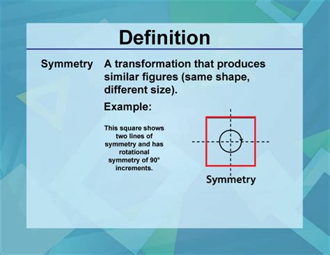 Definition Transformations Symmetry Media4math