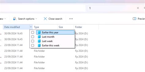 Data Range Picker On Date Modified Missing Windows 11 Microsoft Qanda