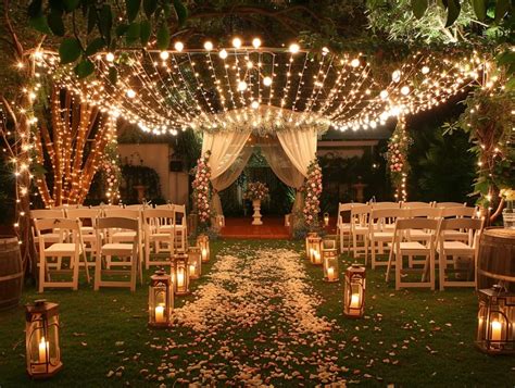 30 Stunning Outdoor Wedding Lighting Ideas Garden Lighting