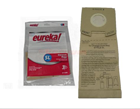 Eureka Vacuum Cleaner Bags Style Sl 20 Pack Genuine
