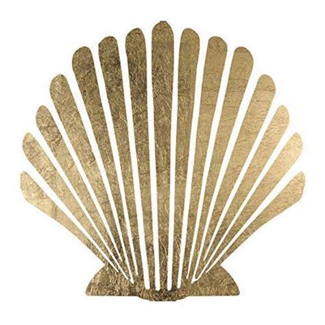 Gold Sea Shell Tattoo Pattern