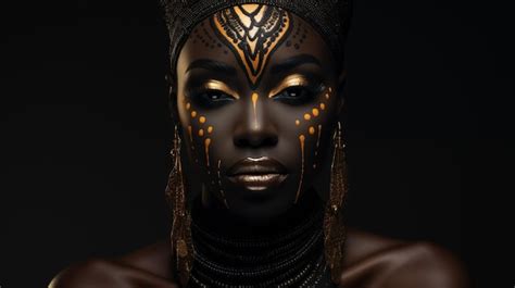 Premium Photo Portrait Of African Woman From Tribe