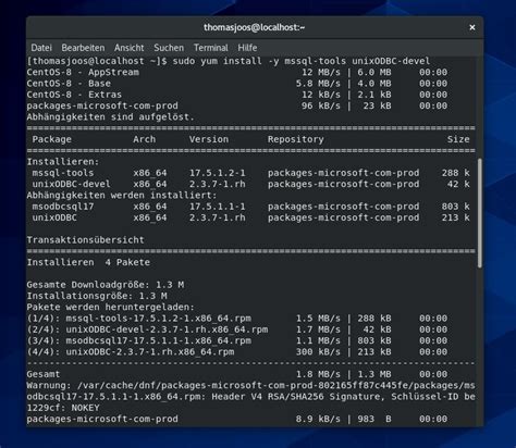 sql server 2019 in rhel 8 ubuntu oder centos 8 installieren computer