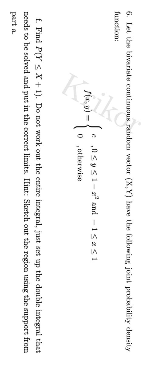 Solved Kajko Let The Bivariate Continuous Random Vector Chegg