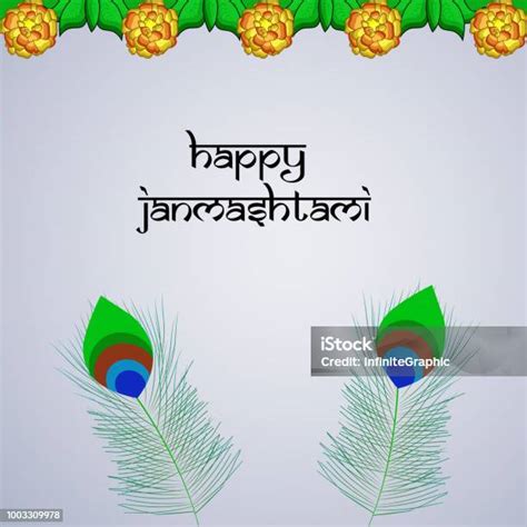 인도에서 힌두교 축제의 행사에 대 한 배경 그림 인도의 유명한 Krishna에 대한 스톡 벡터 아트 및 기타 이미지 Krishna Krishna Janmashtami