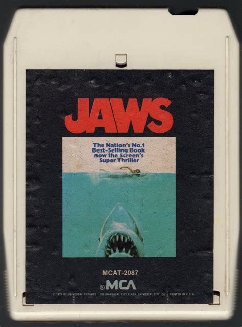 Jaws Original Soundtrack Recording 1975 Mca A45 8 Track Tape