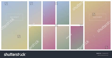 부드러운 색상 그라데이션 배경 모바일 앱용 스톡 벡터로열티 프리 1769665970 Shutterstock