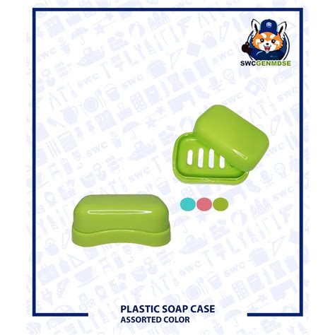 Plustix Colorful Bathroom Soap Holder With Cover Plastic Soap Case Shopee Philippines