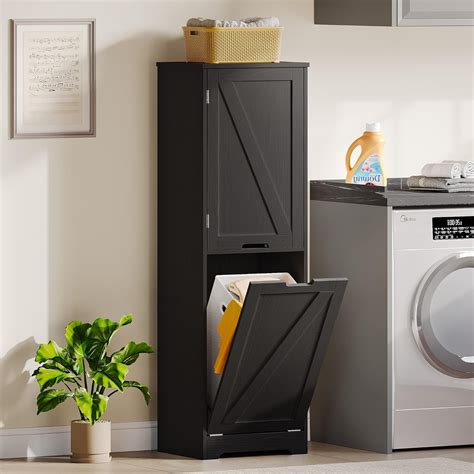 Amazon Com DWVO Tilt Out Laundry Hamper 53 Tall Bathroom Storage Cabinet Laundry Cabinet