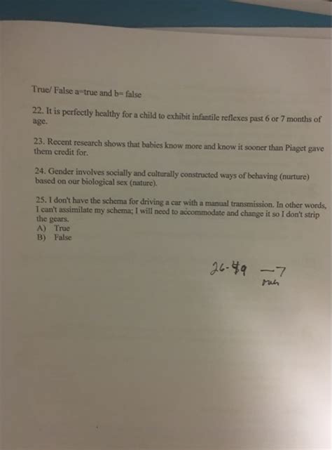 solved true false a true and b false 22 it is perfectly