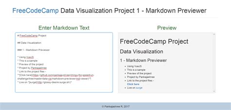Markdown Previewer Using Vuejs This Is The First Project Under Data