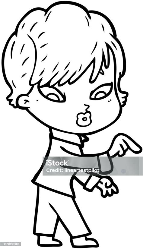 말풍선이 있는 여자 낙서 드로잉에 대한 스톡 벡터 아트 및 기타 이미지 낙서 드로잉 등장인물 만화 Istock