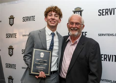 Hudson Hamar 23 Recognized With The Frank Ryan Service Award News Servite High School