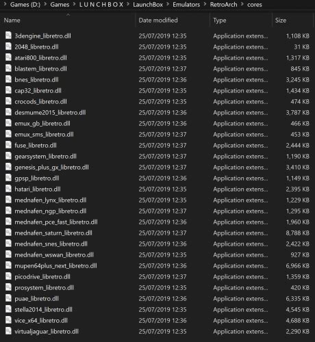 Retroarch Missing Core Files Noobs Launchbox Community Forums