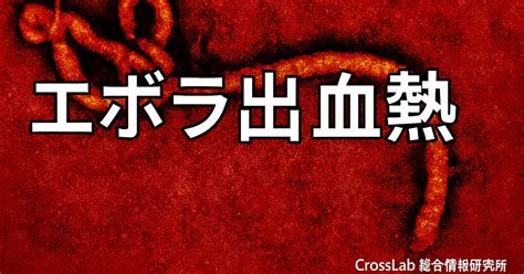 エボラ出血熱とは？ 世界と日本の臨界点 武蔵村山の研究からアフリカ現地の流行まで【10の資料から読み解く】｜crosslab 総合情報研究所