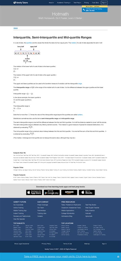Interquartile Semi Interquartile And Midquartile Ranges Download Our