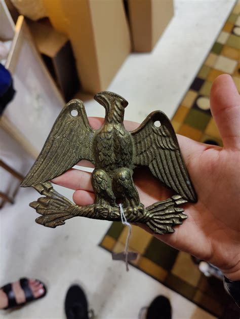 Help Identifying Brass Eagle Plate Napoleonic Rantiques
