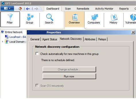 Why Is Scan Ou Recursively Greyed Out When Scanning The Domain With