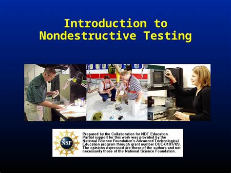 ppt introduction to nondestructive testing outline introduction to