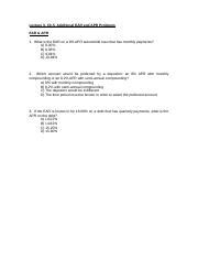 Lecture EAR And APR Problems Lecture Ch Additional EAR And APR Problems EAR APR