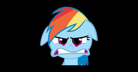 Angry Rainbow Dash Rainbowdash Posters And Art Prints Teepublic