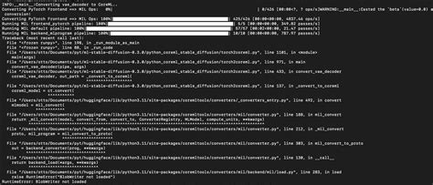 `BloWriter not loaded` during generate Core ML model files · Issue #152 ...