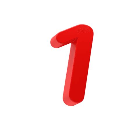 Shapefest™ Red Clay Floating Numbers 3d Illustrations