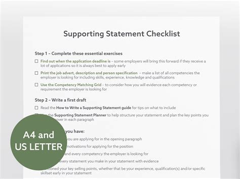 Federal Supporting Statements Template